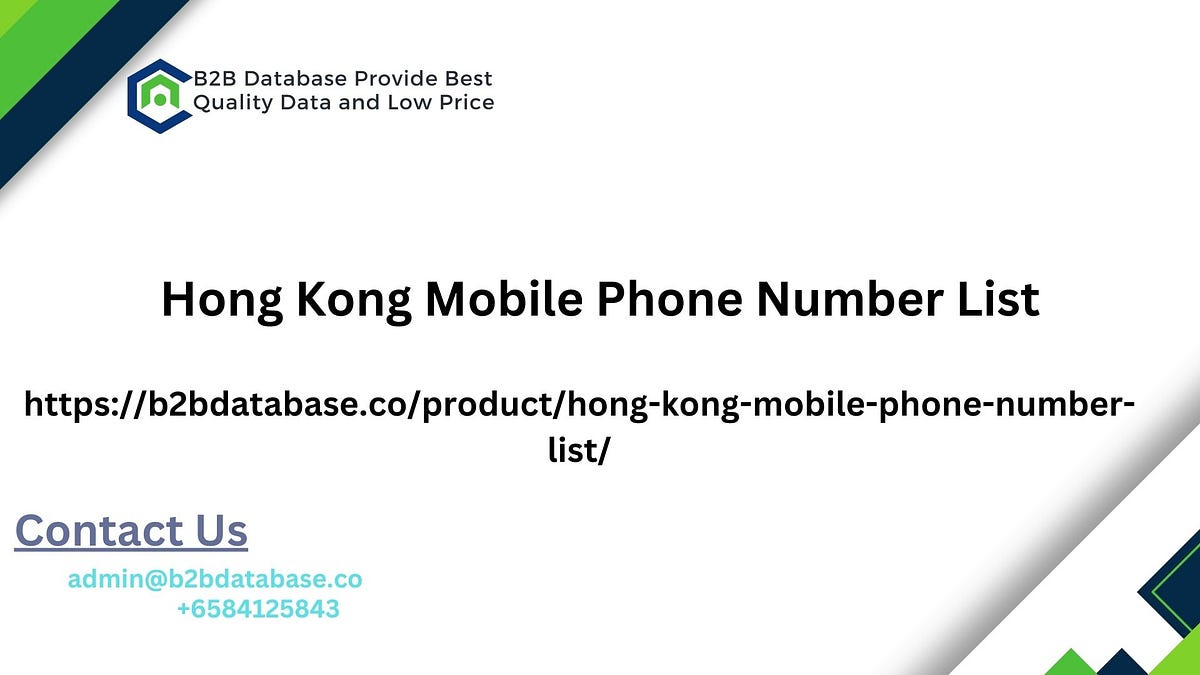 Hong Kong Mobile Phone Number List - Savannahsara - Medium