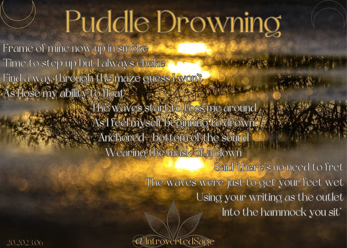 Puddle Drowning - Introverted Sage - Medium