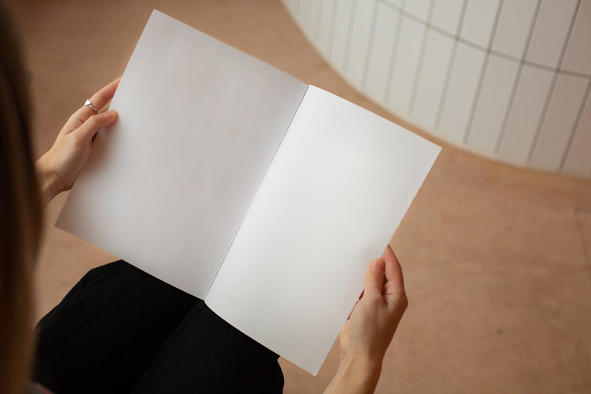 Starting on a blank sheet!. Why do we prefer to start writing on a ...