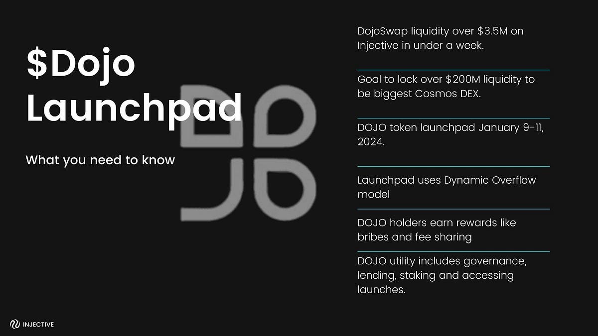 Dojoswaps Highly Anticipated Dojo Token Launchpad On Injective By