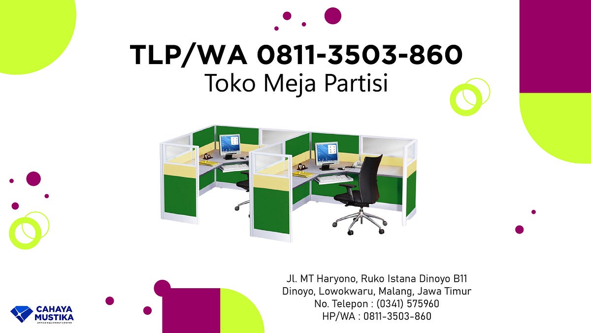 TELP/WA 081–1350–3860, Harga Meja Partisi Kantor di Malang | by ...