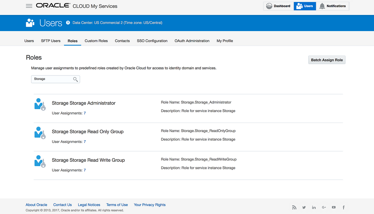 Managing Oracle Cloud Infrastructure Object Storage Classic Containers And Objects Using