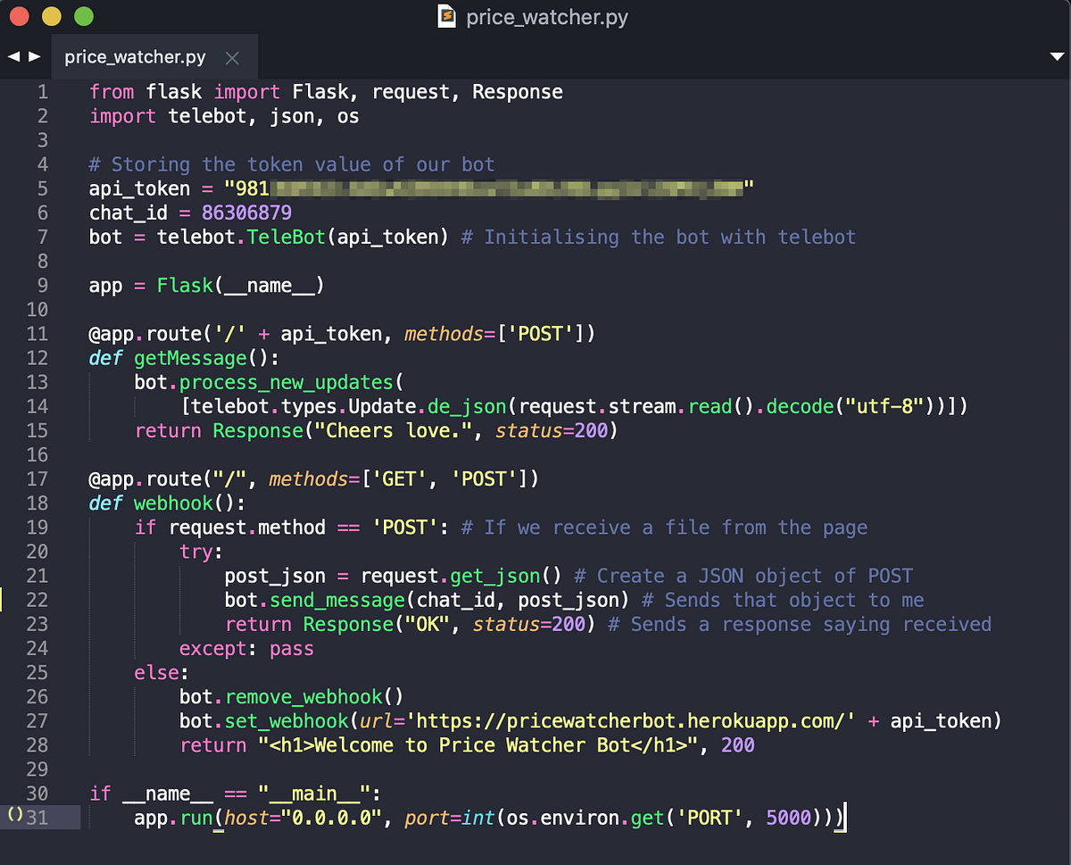 Building a Telegram bot to automate price tracking e-mail notifications ...