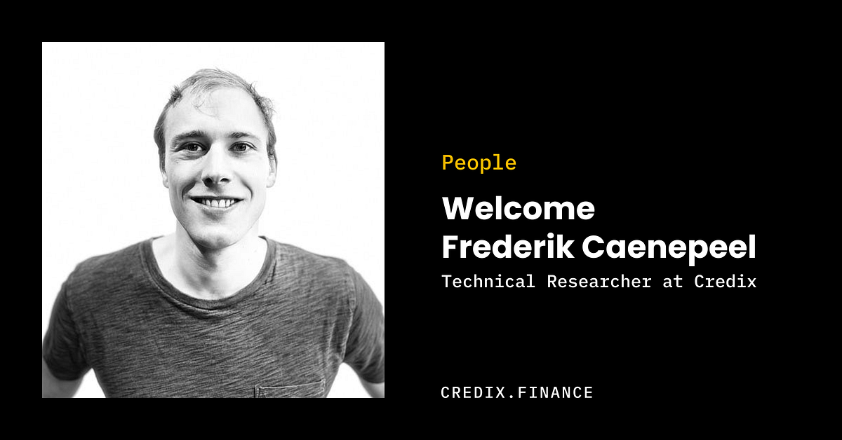 Meet Frederik Caenepeel, Credix’s Technical Researcher | by Chaim - CGO ...