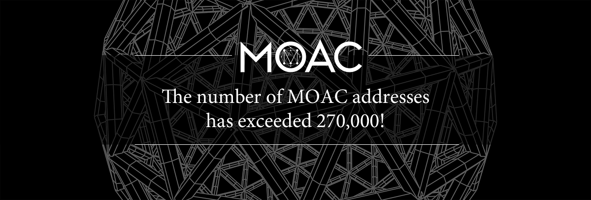 The number of MOAC wallet address has exceeded 270,000. | by moac.io | MOAC | Medium
