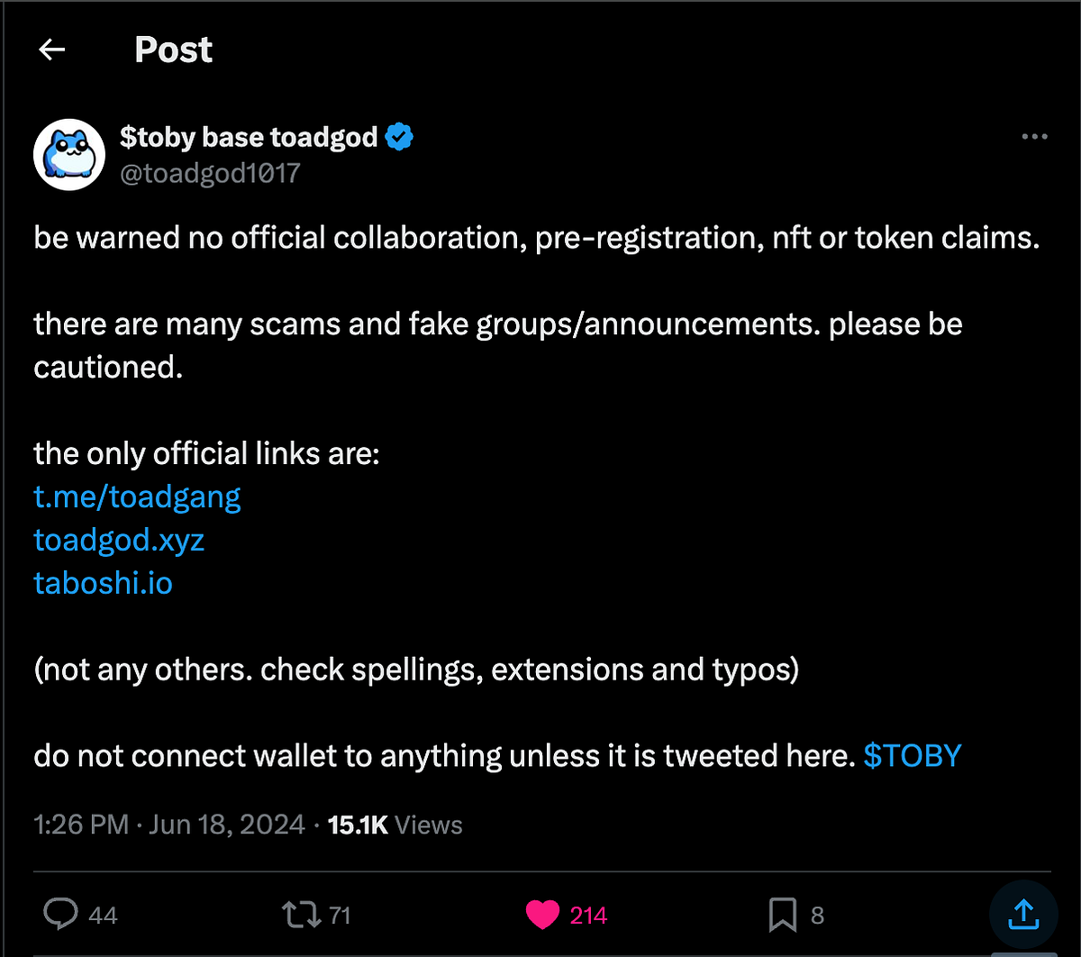 Tobyllionaires Guide to Good Crypto Hygiene | by lisan_al_ghaib_777 ...