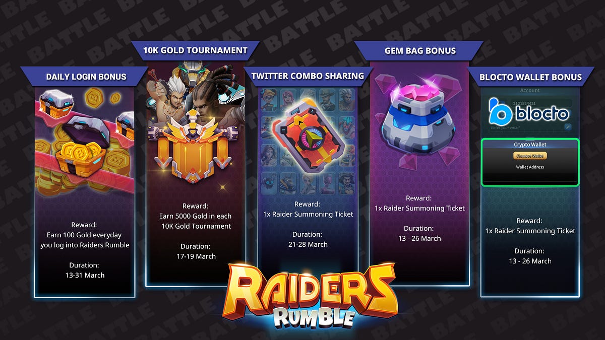 Raiders Rumble Open Beta Launch Rewards | by Raiders Rumble | Medium