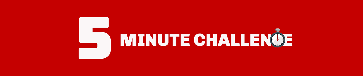 why the 5-minute challenge?. writing is hard. writing is very hard ...
