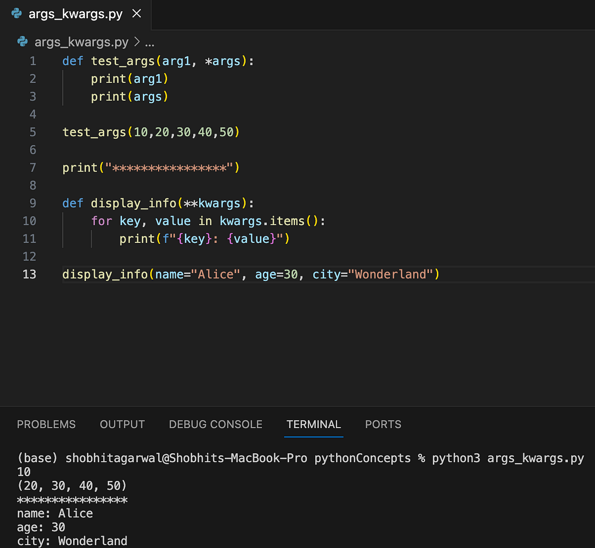 Args Vs Kwargs In Python In Python Args And Kwargs Are Used… By Shobhit Agarwal Medium