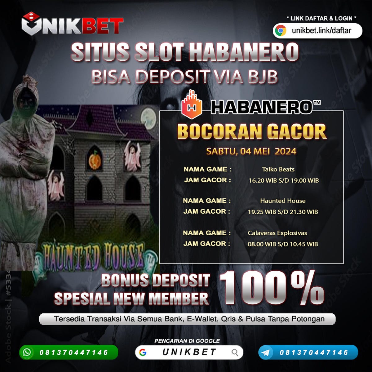 UNIKBET Link Slot Habanero Ada Deposit Bank Bjb | by unikbet slot ...