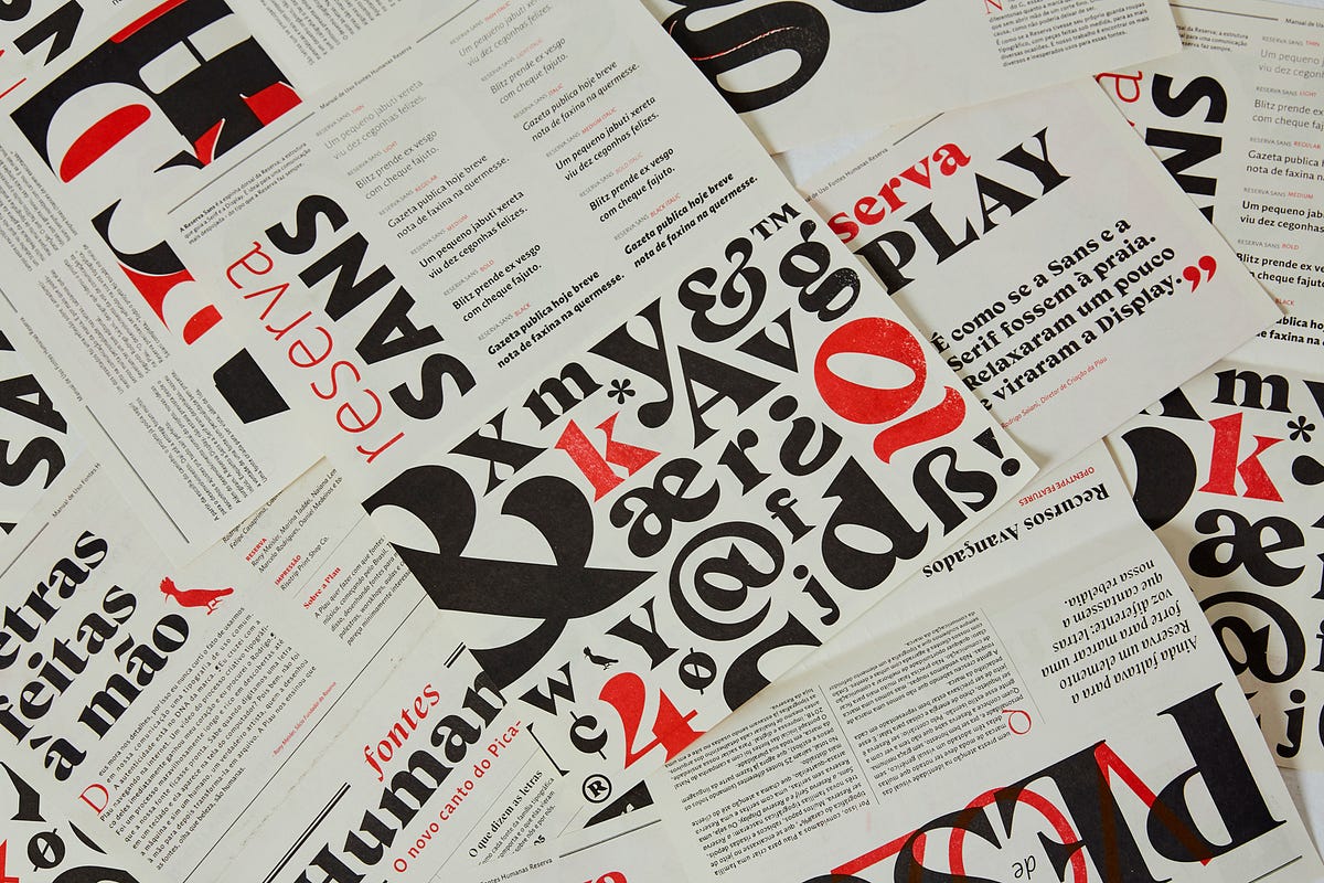 Humane Fonts: the making of Reserva’s new typefaces | by Plau Type ...