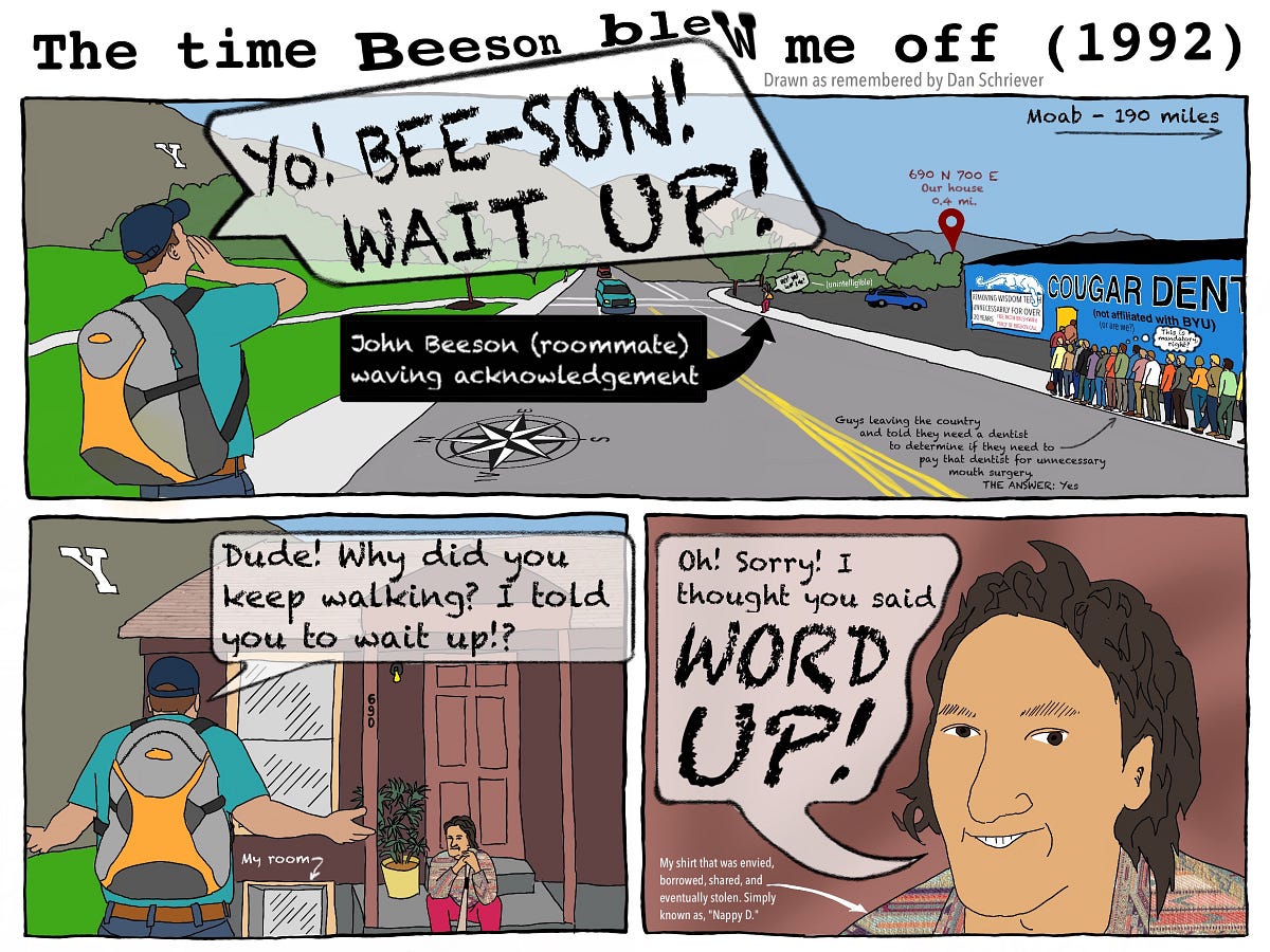 The Time John Beeson Blew Me Off. Once in a while, you have to draw a ...