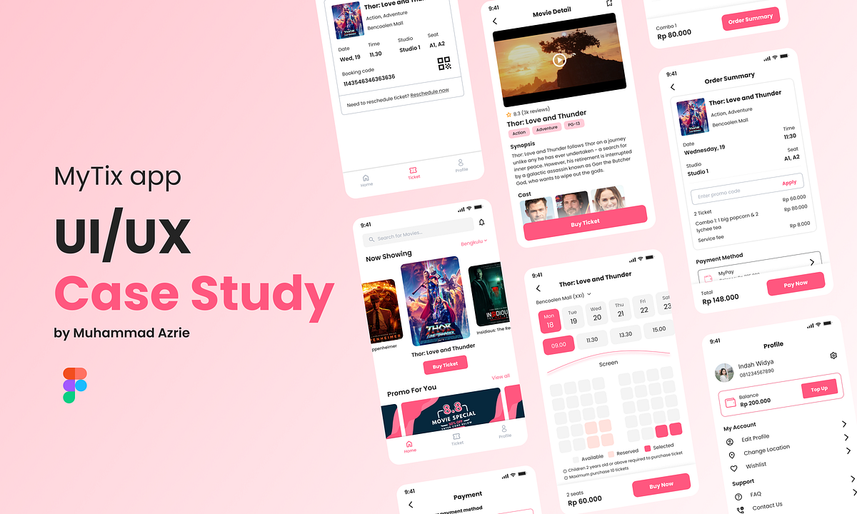 UI/UX Case Study: MyTix Movie Ticket Booking App | by Muhammad Azrie ...