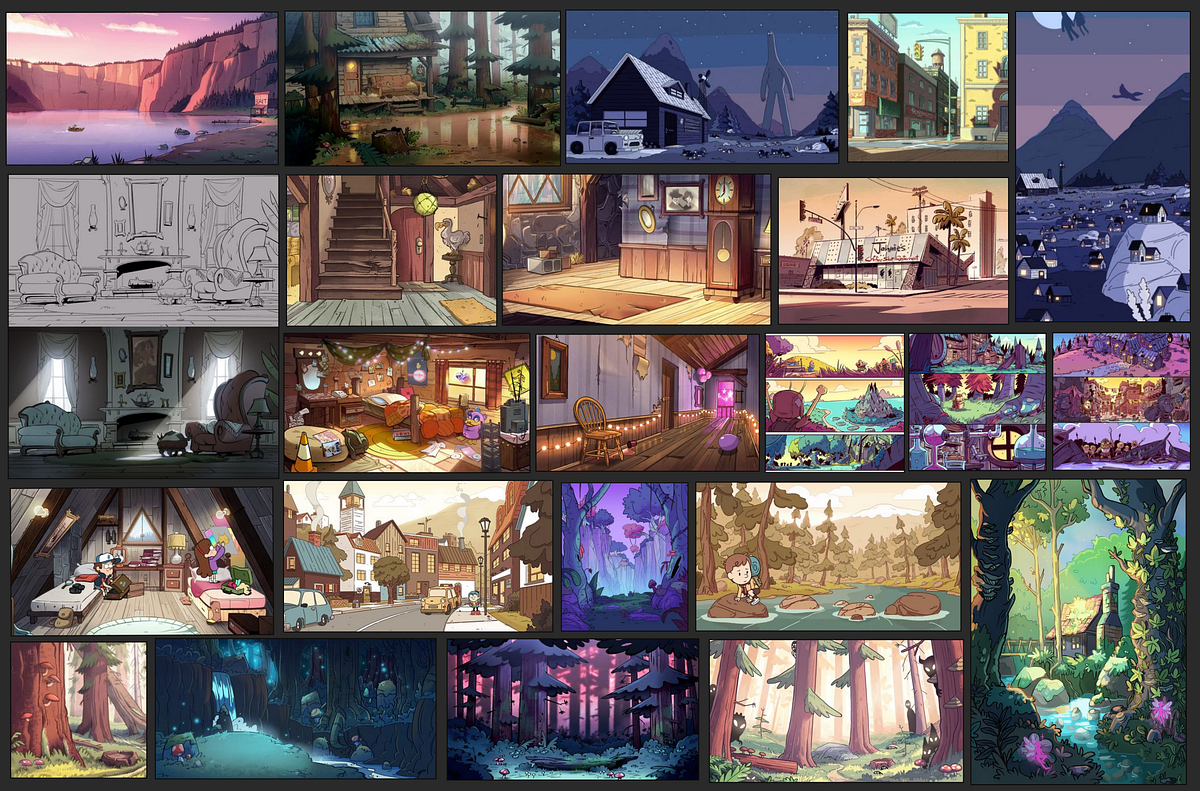 Art Style: Responses. After looking at these mood boards, I… | by Bethany cook | Medium