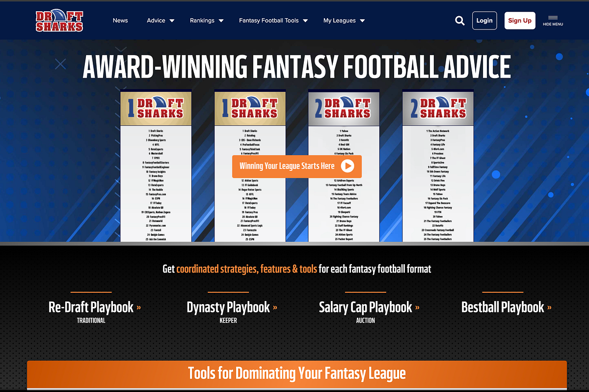 Draft Sharks: The Oldest Independent Fantasy Football Site on the ...