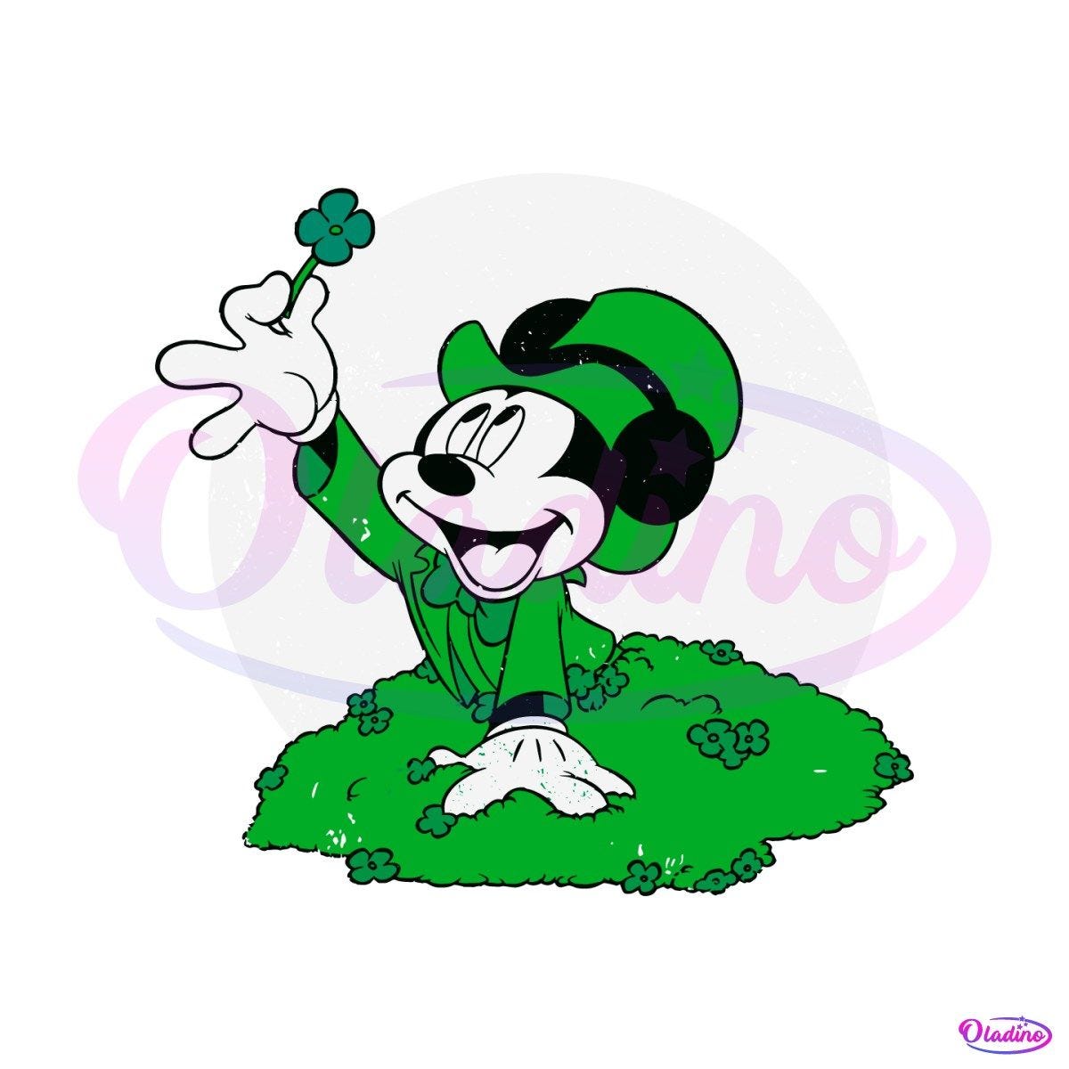 Disney Retro Mickey Mouse Four Leaf Clover SVG - Eric Stevens - Medium