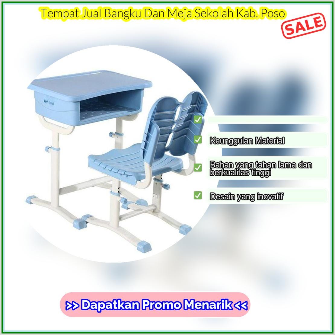 Tempat Jual Bangku Dan Meja Sekolah Kab Poso - Mejabelajara - Medium