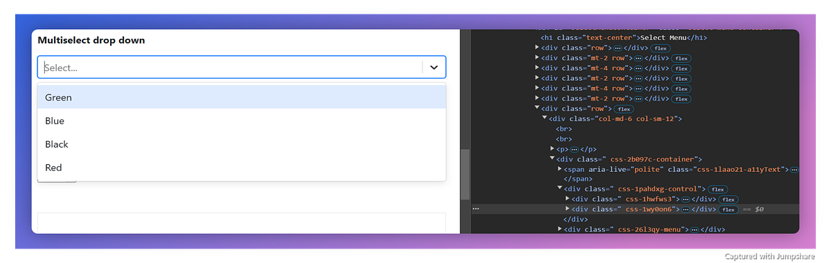 Handling Dynamic HTML Dropdowns in Tests | Medium