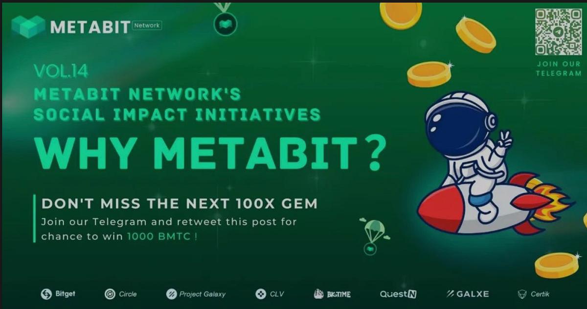 METABIT NETWORK Rocket Launch Vol. 14: Taking on social responsibility ...
