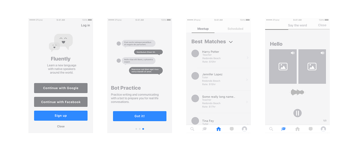 UX/UI Case Study: Mobile Language Learning App Design Concept | by ...