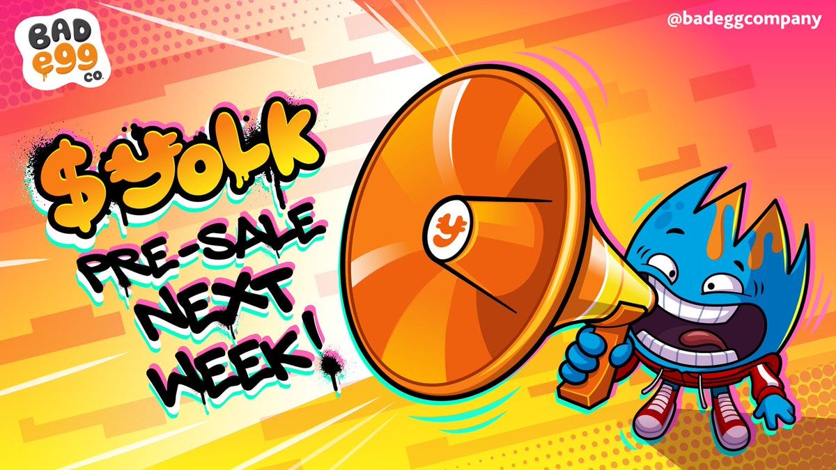 Bad Egg: NFTs, $YOLK Presale and Big Partnerships | by Daniel Sloth ...