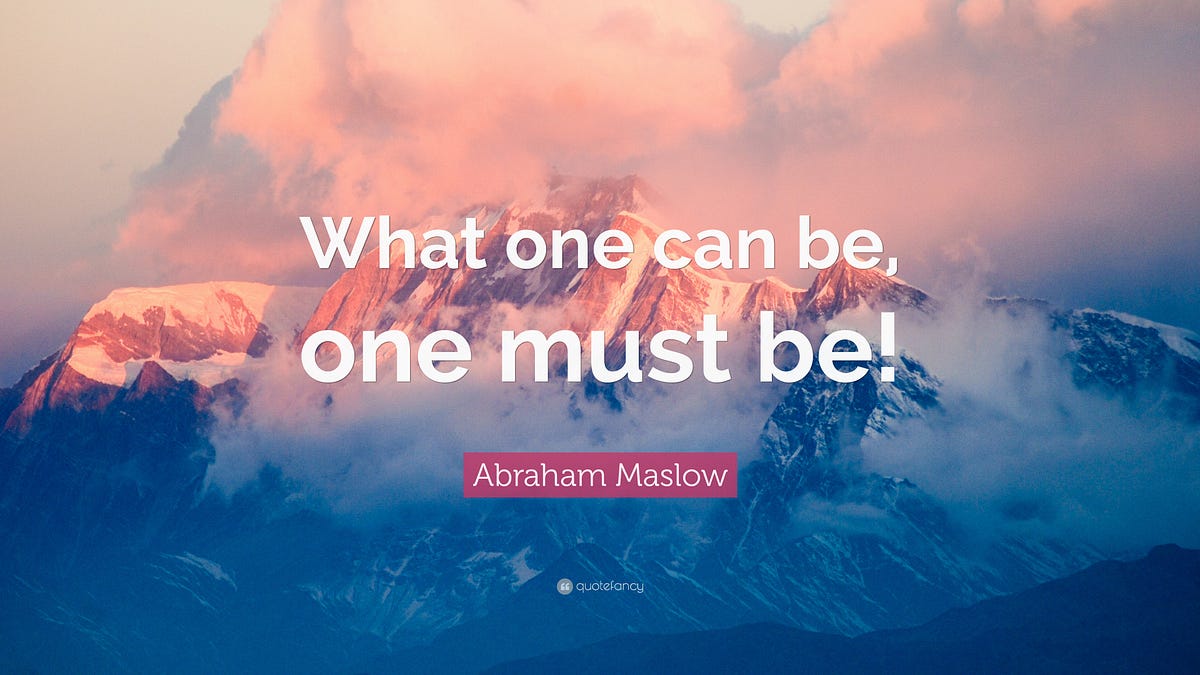 Becoming What You Must Be. “What one can be, one must be” —… | by Mitch ...