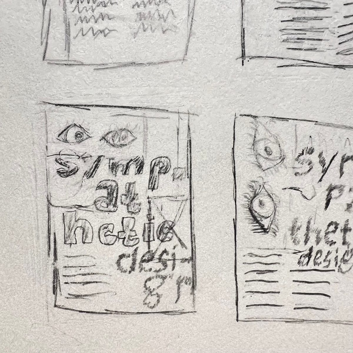 an essay on thumbnail sketches…. When people think of graphic design… | by Brett Diese | Oct ...
