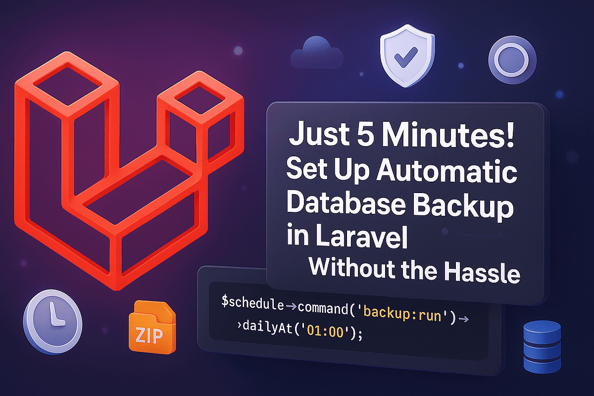 Just 5 Minutes Set Up Automatic Database Backup In Laravel Without The Hassle By Developer