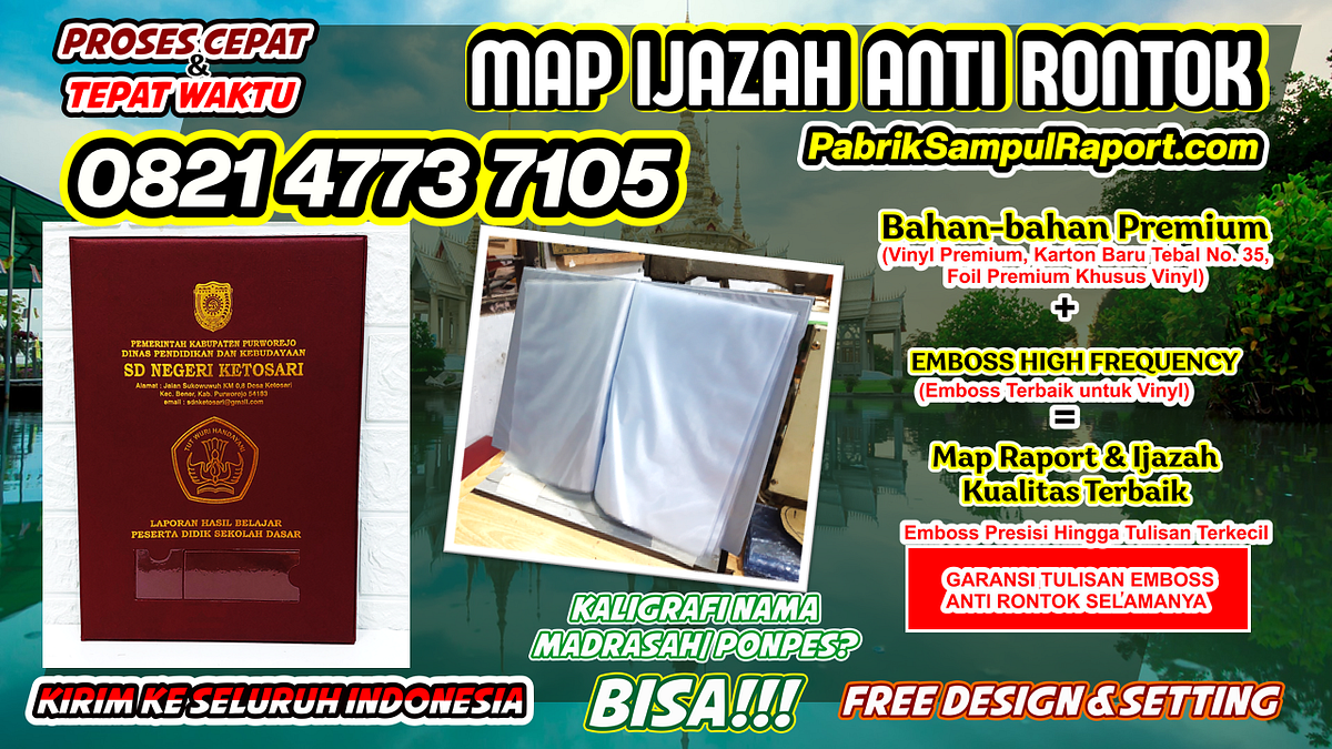 0821–4773–7105 Sampul Raport Paud Map Ijazah di Bengkulu Selatan | by ...