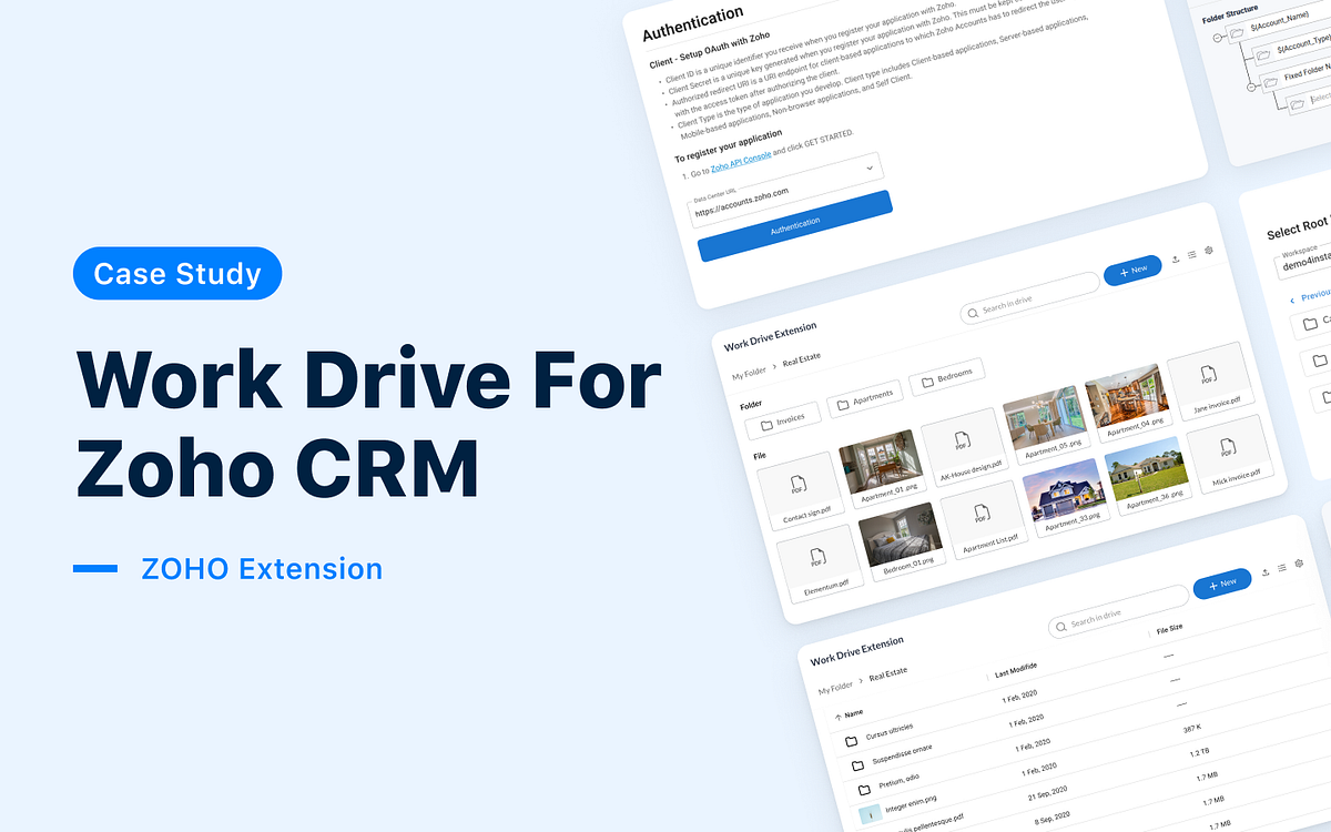 UX case study — Workdrive for Zoho CRM Extension | by Rakib Palash | Medium