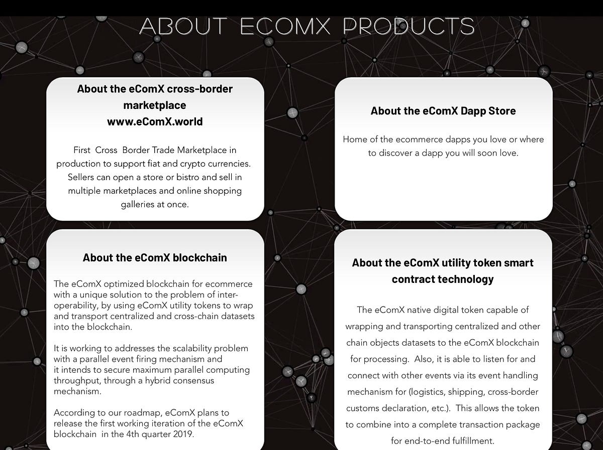 eComX Corporation — BLOCKCHAIN ENABLES VALUE EXCHANGE | by eComX Corporation | Medium