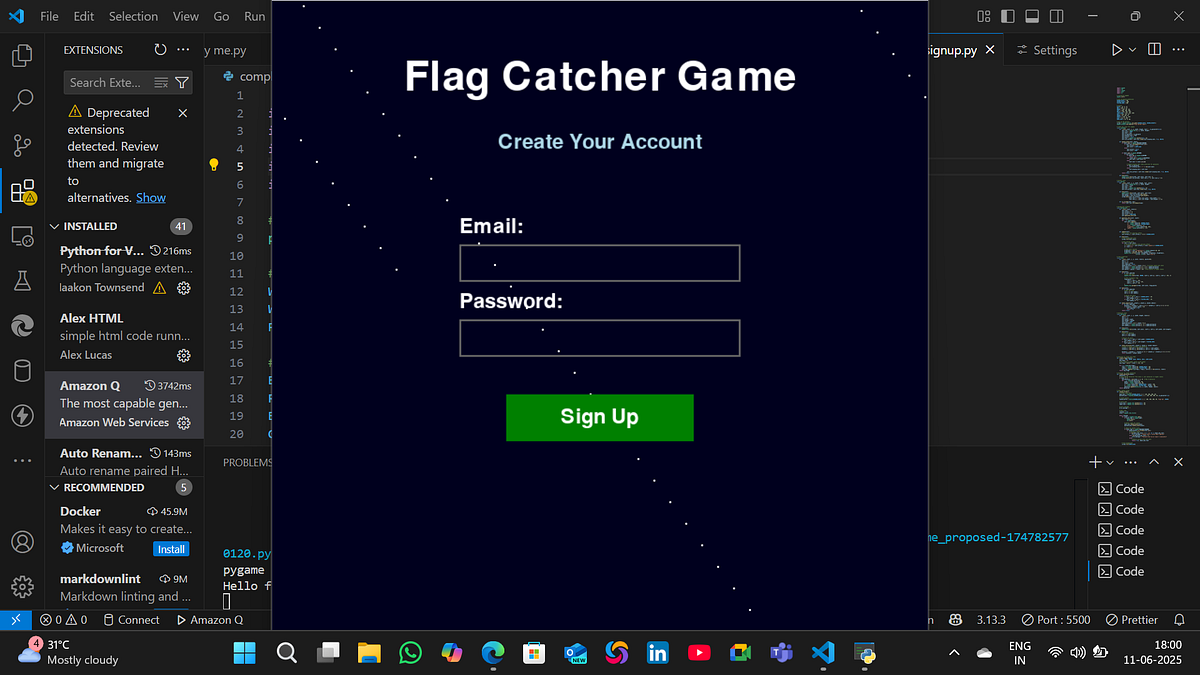 🎮 Level Up With AI: How I Built “Flag Catcher” Using Amazon Q CLI | by ...