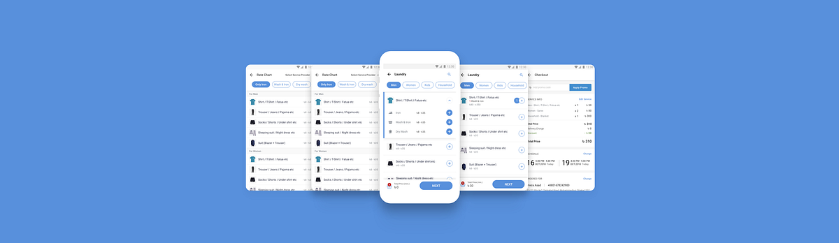 UX process-driven redesign of a laundry service ordering journey. | Medium