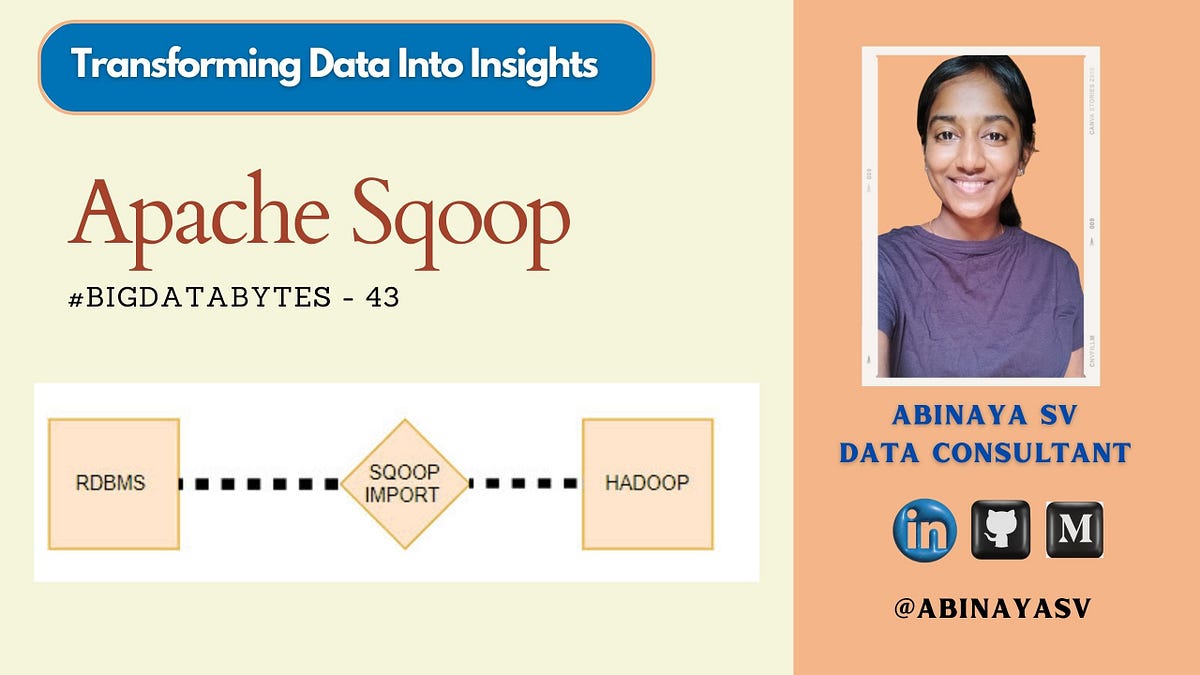 Data Ingestion — Apache Sqoop Import By Abinaya Devi Sv Nov 2023 Medium