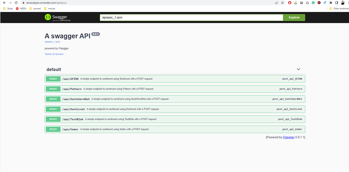LexiAnalyzer: Building RestAPI For Lexicon-Based Sentiment Analysis Using Flask(part 2) | by ...