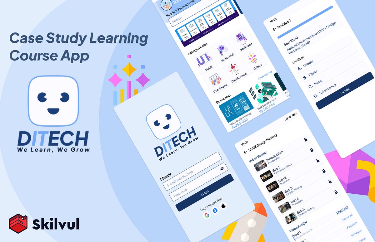 We Learn, We Grow! Digitech Apps for online course | by Naufal Arkan L | Medium