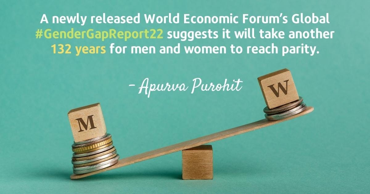A newly released World Economic Forum’s Global #GenderGapReport22 ...