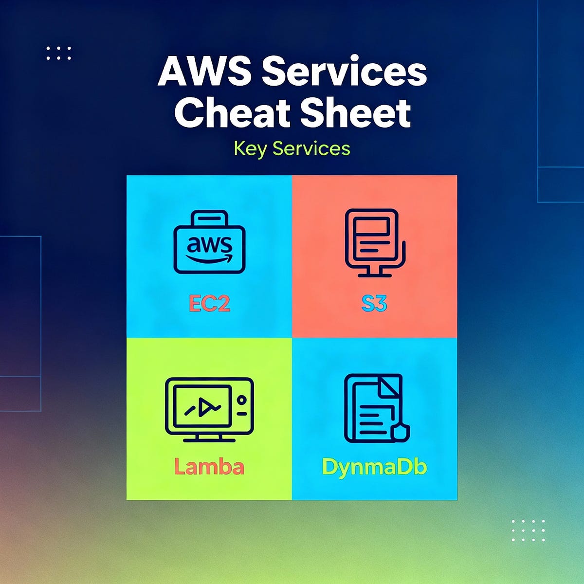 AWS Services Cheat Sheet. Compute Services | by Yogeshkrishnanseeniraj | AWS Tip