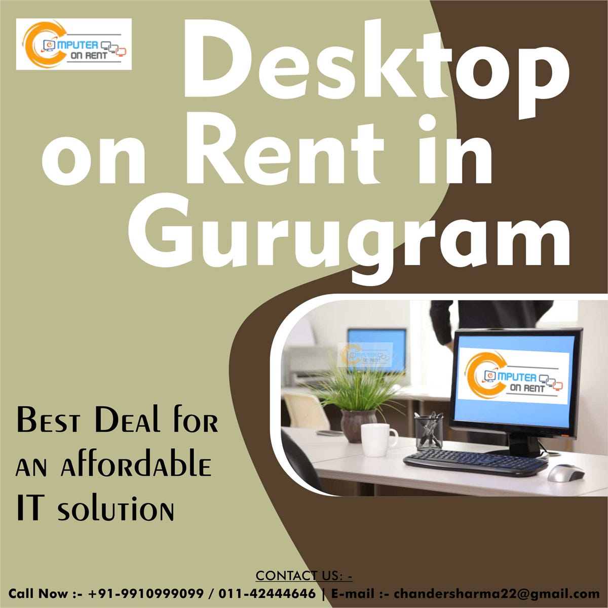 Desktop on rent in Gurugram - Computer on rent - Medium