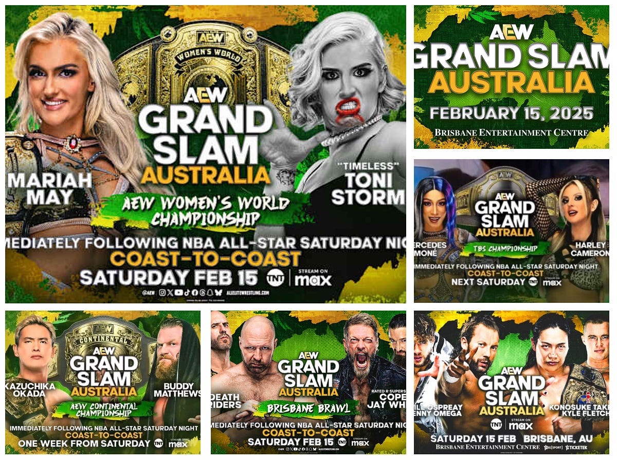 AEW: Grand Slam Australia Preview | by DAR Sports Media | Medium