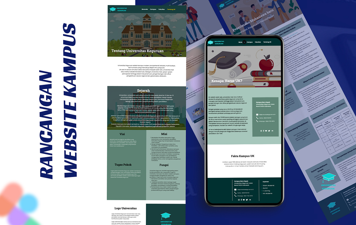 Simple Campus Website Design - Siti Rohmah - Medium