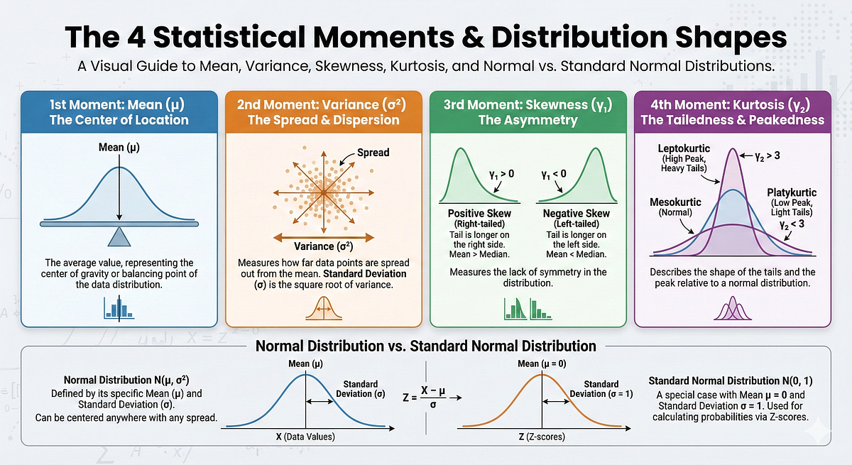 Normal Distribution, Standard Normal Distribution, Statistical Moments ...