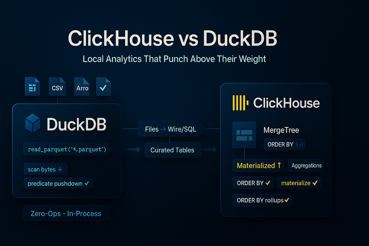 ClickHouse vs DuckDB: Local Analytics That Punch Above Their Weight ...
