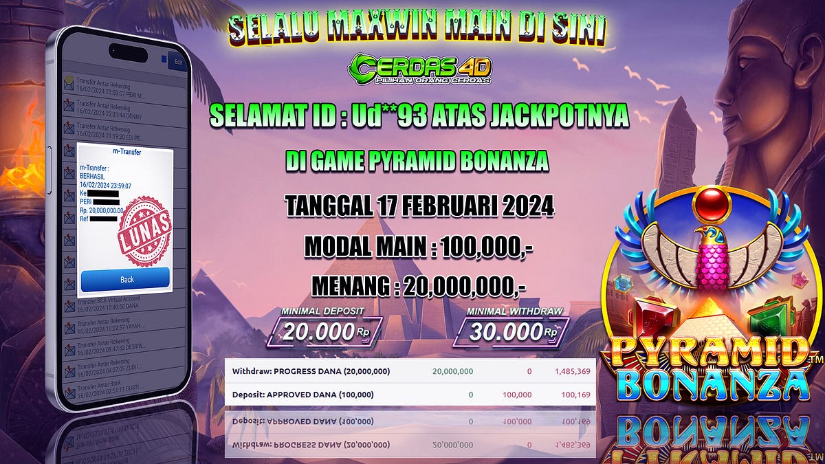 CUKUP BAWA MODAL 100K BERMAIN DI MANA PUN SUDAH PASTI MAXWIN, INI BUKTI NYA ?? - cerdas4d - Medium