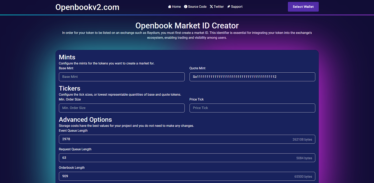 How to Create a Cheap Openbook Market ID for Solana Token? | by Bjorn | May, 2024 | Medium