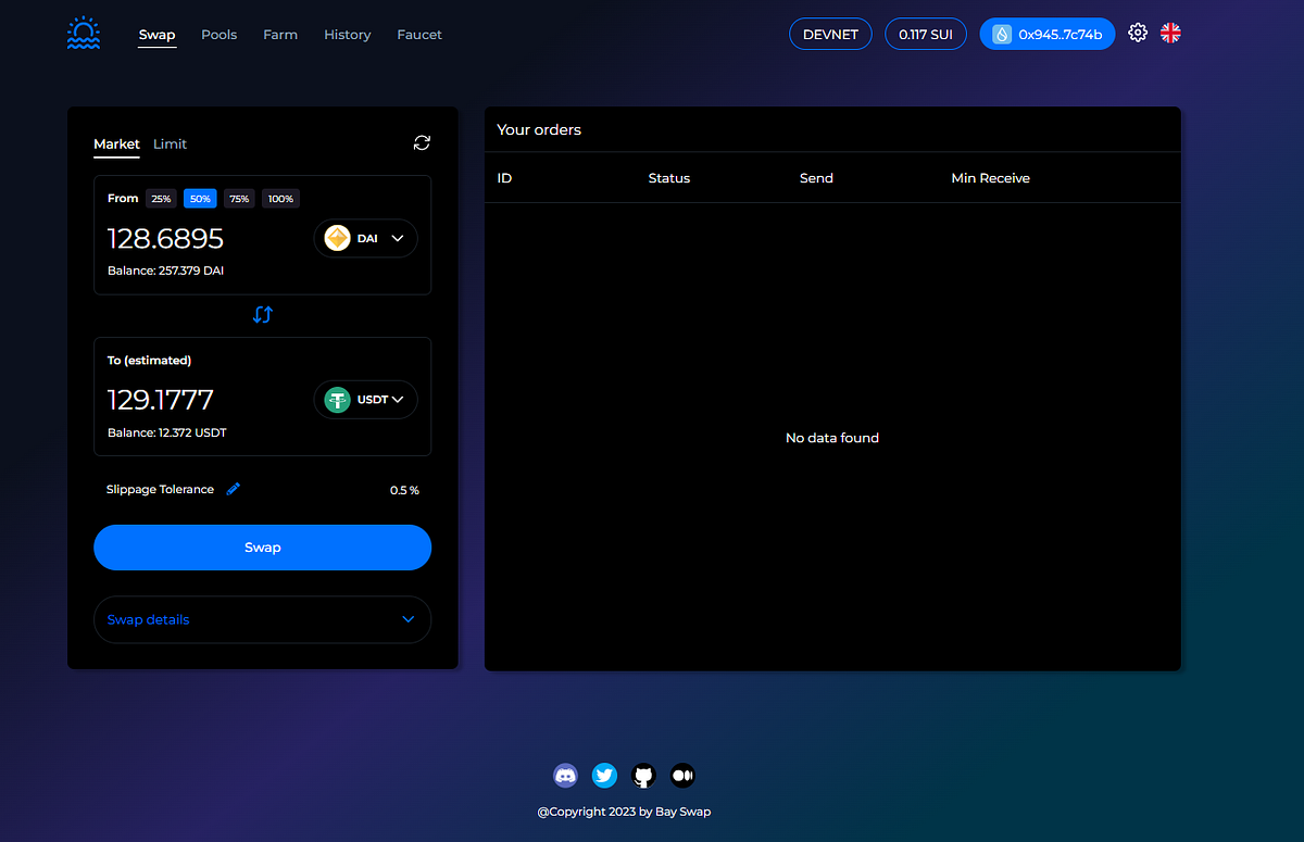 How to Swap on BaySwap? - Nik First - Medium