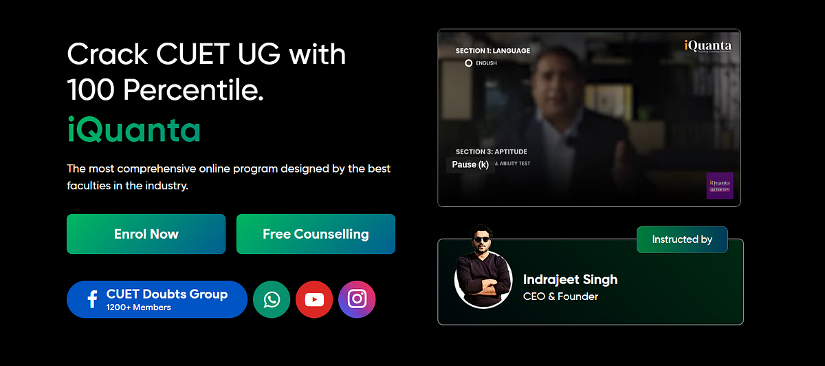 CUET Online Coaching: A Surefire Path to Success | by iQuanta Edu | Sep ...