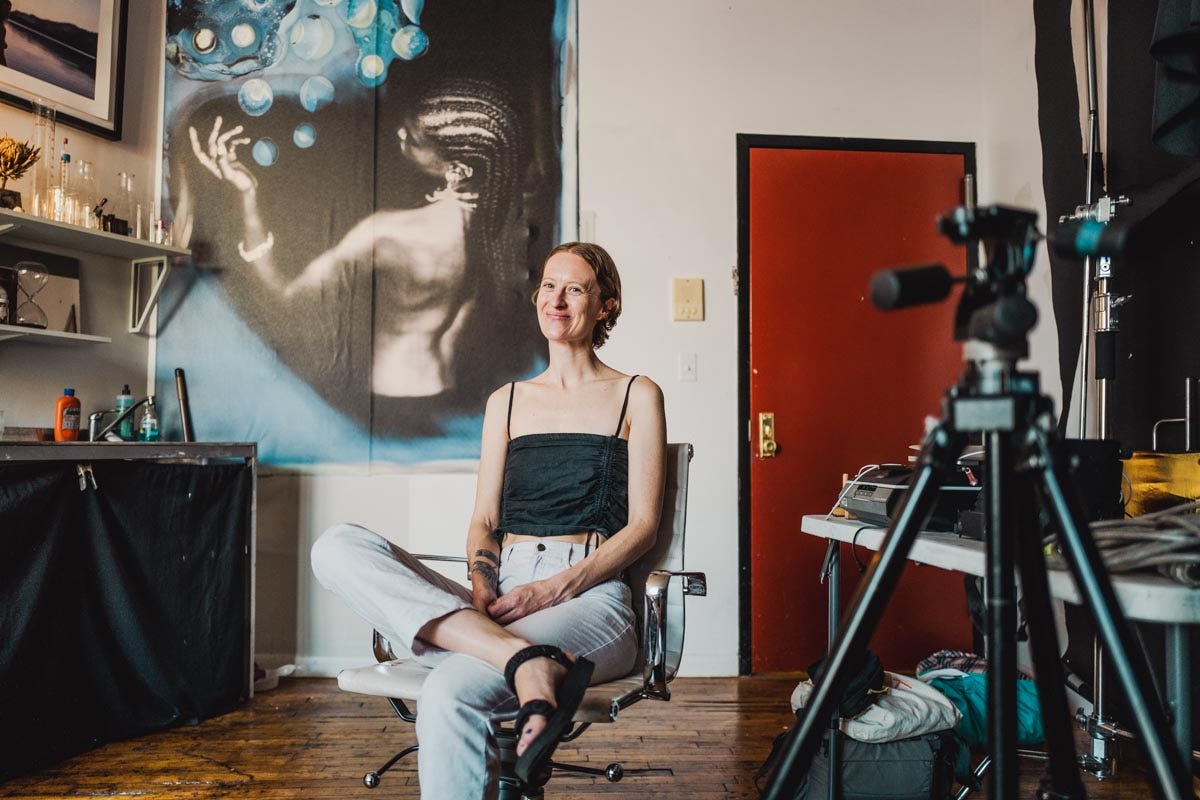 Angela Jones in her studio. Chasing a dream, one tintype at a time | by ...