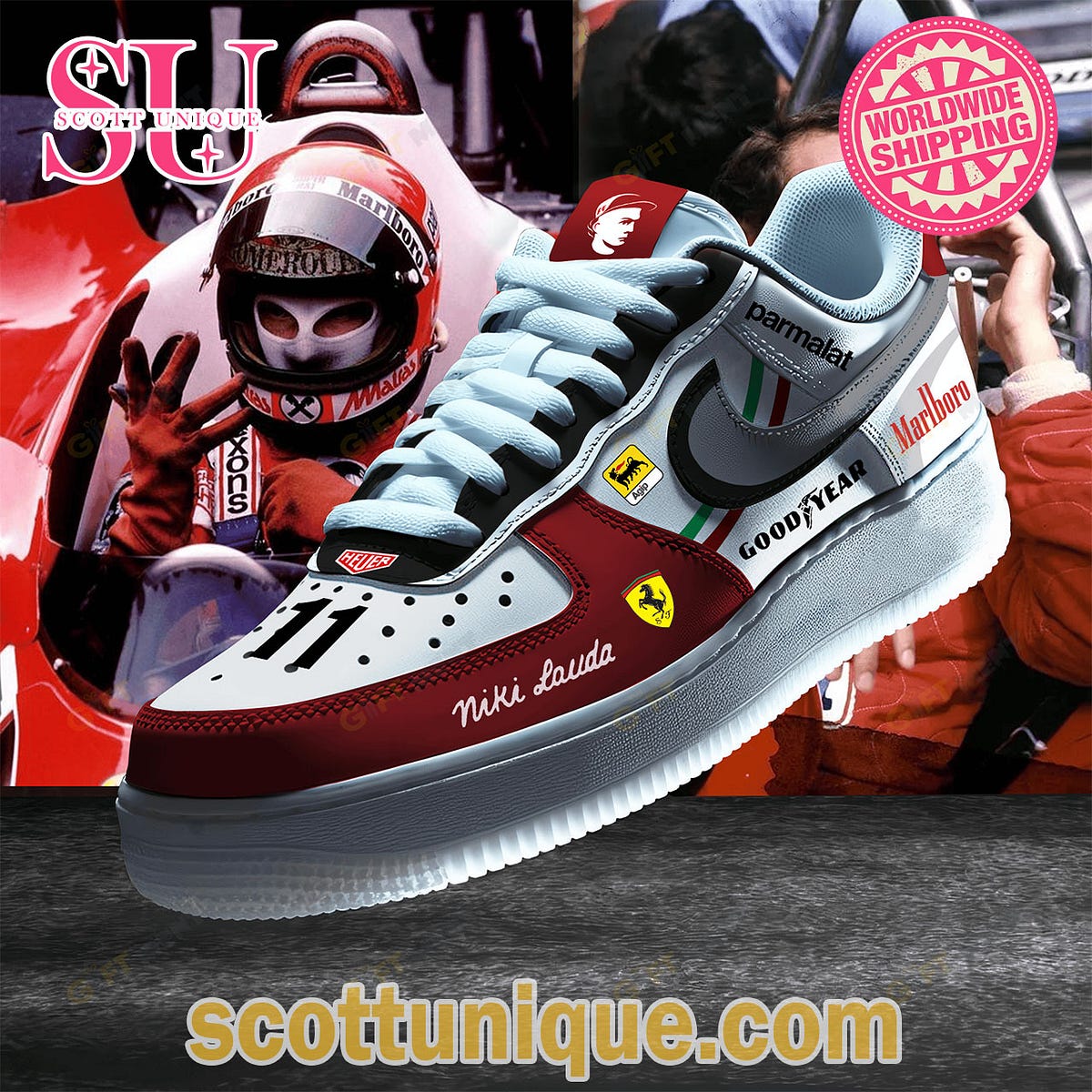 Niki Lauda Racing Premium Air Force Shoes | by Scottunique Store | Medium
