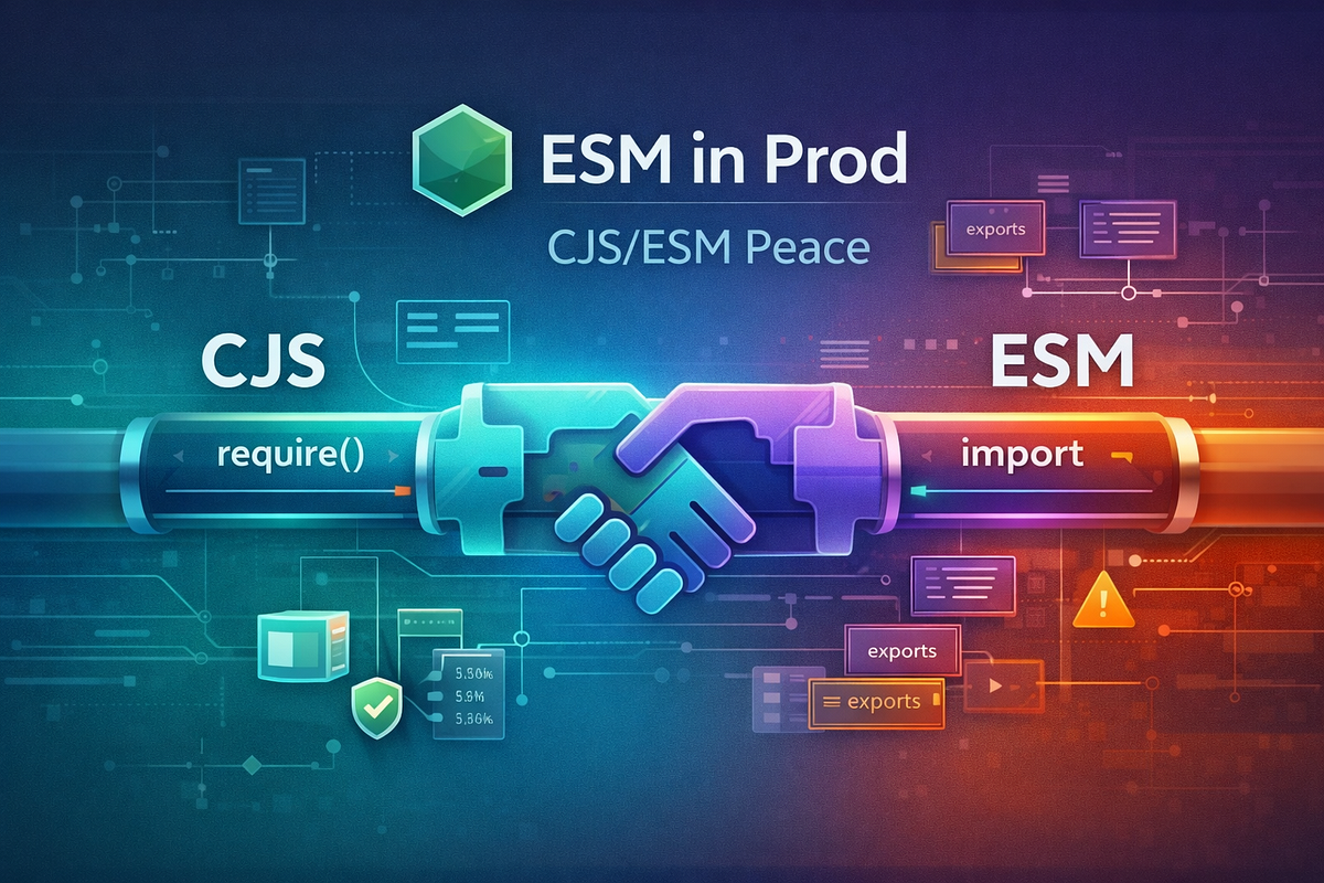 Node ESM in Prod: 9 Patterns for CJS/ESM Peace | by Quaxel | Feb, 2026 ...